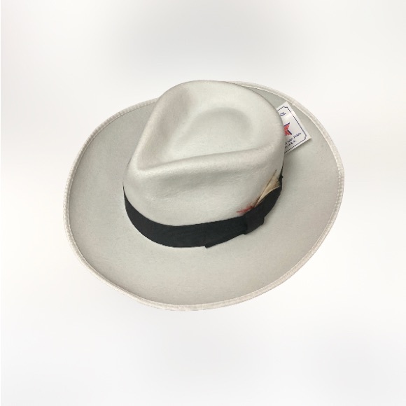 Unique Vintage | Accessories | Nwt Vintage White Wool Zoot Fedora ...